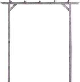 Zahradní pergola šedá 200 x 40 x 205 cm impregnovaná borovice 313567