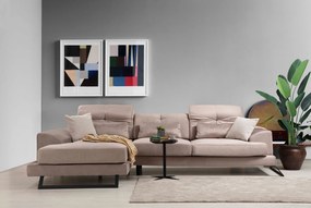 Atelier del Sofa Rohová sedací souprava Frido Corner Left (Chl+3R) - Beige, Béžová