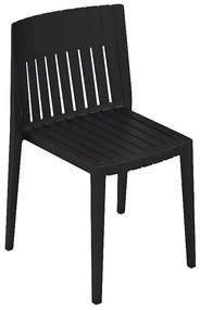 OnaDnes -20% VONDOM Černá plastová zahradní židle SPRITZ