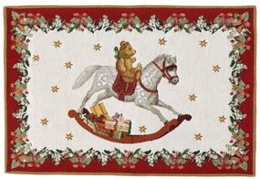 Vánoční textilní prostírání TOY'S FANTASY - HORSE, 32 x 48 cm +