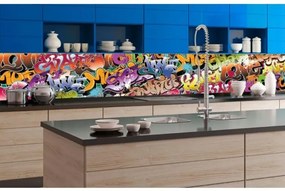 DIMEX | Fototapeta do kuchyně Graffiti KI-350-020 | 350 x 60 cm | vícebarevná