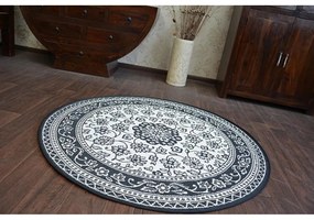 Kusový koberec Ornament černý kruh 120cm