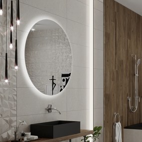 Kulaté zrcadlo do koupelny s LED osvětlením C3