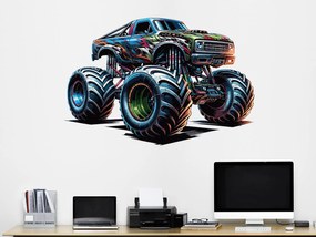 Monster truck 03 samolepka na zeď arch 75 x 50 cm