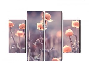Vícedílný obraz Jarní 3D Květiny Nedostatek Nedostatek Přírodní plátno 200x150