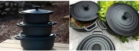 Risoli LE PIGNATTE / Hrnec s poklicí / 24 cm / 3,5 l / litý hliník / n