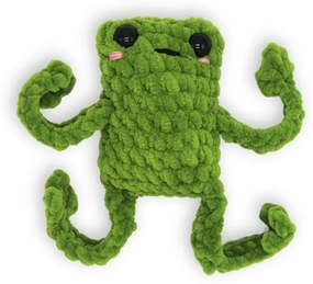 Vali Crochet Háčkovaný Leggy frog Barva: Bílá (80301)