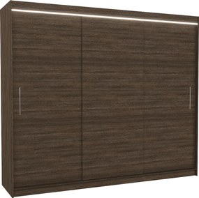 ADRK Furniture Posuvná skříň s LED osvětlením ANTOS 250 SW-ANT-CH-250+L-V370