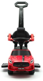 Dětské odrážedlo se zvukem a vodící tyčí Baby Mix RACER červené