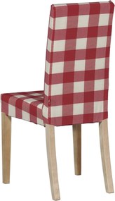 Potah na židli IKEA  Harry, krátký barva červená látka vzorované