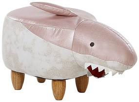 Zvířecí stolička růžová a bílá SHARK Beliani