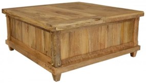 Indický nábytek - Konferenční stolek Devi 90x40x90 z mangového dřeva Mango natural