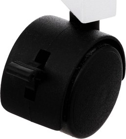 Extra úzký koupelnový regál na kolečkách, 3 police, šířka 15 cm, bílý