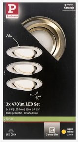 Paulmann 93483 - SADA 3xLED/6,5W IP23 Stmívatelné koupelnové svítidlo NOVA 230V