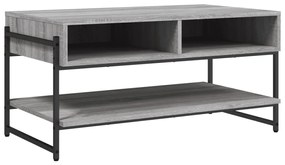 Konferenční stolek šedý sonoma 90 x 50 x 45 cm kompozitní dřevo - Default Title