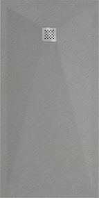 Mexen Stone+ kompozitní obdélníková sprchová vanička 200 x 90 cm, šedá-beton - 44619020