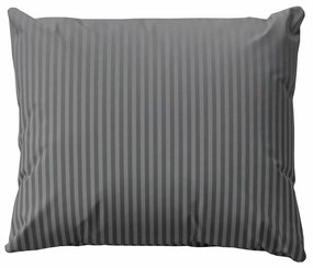 Detexpol Damaškové povlečení 220x200 šedé tmavé jednobarevné pruhy 1 cm Pure