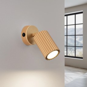 Sollux Lighting Nástěnné svítidlo KARBON zlaté s vypínačem