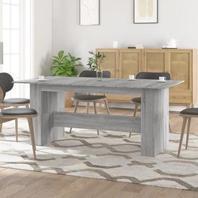 Jídelní stůl šedý sonoma 180 x 90 x 76 cm kompozitní dřevo - Default Title