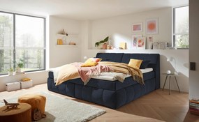 XXXLutz POSTEL BOXSPRING, 240/200 cm, černá MID.YOU - Manželské postele - 002220054804