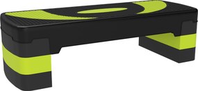 HOMCOM Aerobní stepper, výškově nastavitelné, pro vnitřní i venkovní použití, nosnost až 150 kg, 80 x 31 x 10-20 cm, Zelený