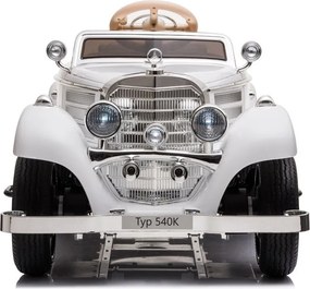 LEAN CARS Elektrické autíčko Mercedes 540K Premium LED MP3 bílé