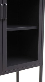 Šedá ocelová vitrína 75x150x35 cm Acier – Premier Housewares