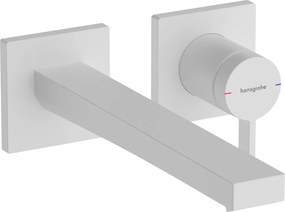 Hansgrohe Tecturis E, páková umyvadlová baterie EcoSmart+ pod omítku s výtokem 225 mm, bílá matná, HAN-73051700