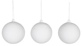 Porcelánová dekorace Baubles White - set 3 ks Garden Trading