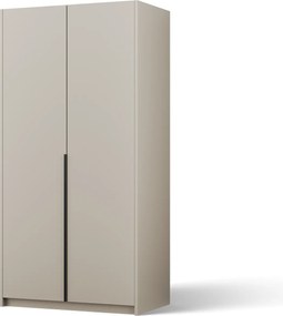 ADRK Šatní skříň BREGMA II KB 100, kašmír/madlo černé