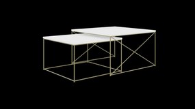 ADRK Furniture Konferenční stolek 2v1 Licco CT-LIC-G-WM