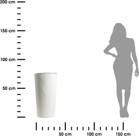 PLASTOVÝ KVĚTINÁČ URBANIKA ECO 75X41 CM BÍLÁ