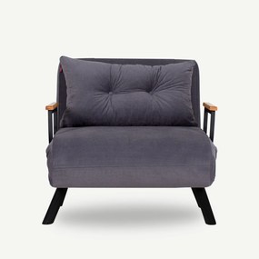 Atelier del Sofa 1-místná pohovka Sando Single - Grey, Šedá