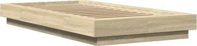 Rám postele dub sonoma 75 x 190 cm kompozitní dřevo 3281247