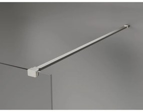 Mexen Kioto-X, sprchová zástěna 130 x 200 cm, 10mm čiré sklo, ocelový profil, 800-130-101-97-00-X