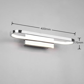 LED nástěnné svítidlo v leskle stříbrné barvě (délka 40 cm) Gianni – Trio