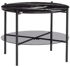OnaDnes -20% Černý mramorový konferenční stolek Hübsch Stunning 65 cm