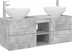 Sada koupelnového nábytku 3 ks Betonově šedá 3405902