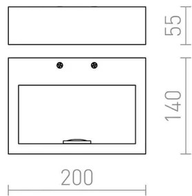RED - Design Rendl - R12595 - LED Nástěnné svítidlo NEMAN LED/10W/230V