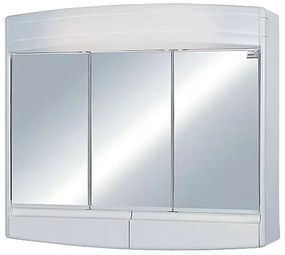 Zrcadlová skříňka s LED osvětlením Topas Eco, 53 × 60 × 18 cm