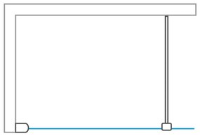 Roth Bezrámová sprchová zástěna CALIDA Walk In CI TWF Varianta: šířka: 80 cm - (CI TWF 08020 NPF), Barva profilů a typ výplně: profily: černá (elox), výplň: transparent