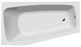 Sanjet Jara 160 asymetrická vana 160 x 90 cm akrylátová levá bílá JARA160L Koupelny Bernold