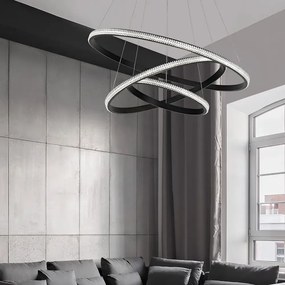 LED lustr Nager 78 černé