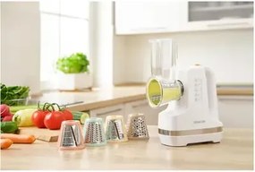 SENCOR SSG 4300WH bílá / Kráječ / 5 nástavců / 150W