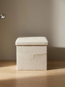 Sinsay - Taburet s úložným prostorem a kapsou - béžová