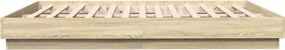 Rám postele s LED osvětlením dub sonoma 200 x 200 cm 3209767
