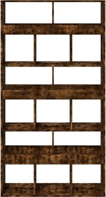 Knihovna kouřový dub 100 x 33 x 187,5 cm kompozitní dřevo 3309379