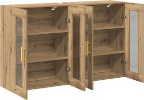 Nástěnné skříně 2 ks Artisanový dub 69,5 x 34 x 90 cm 3334306