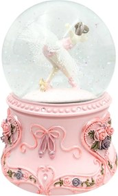 Madrid Magnificence Hudební skříňka Tančící baletka ve skleněné kouli 15 cm – MG-963