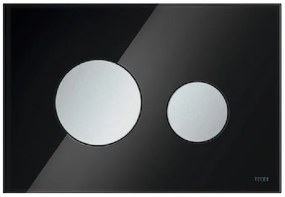 Tece TECEloop - Ovládání splachování, černé sklo/matný chrom 9240655